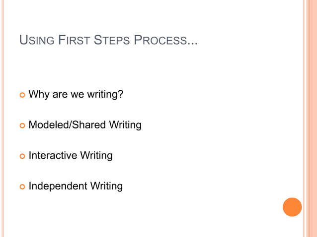 What is first steps reading and writing continuum | PPTX | Primary ...