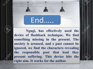 Flashback Technique in Grain of Wheat | PPTX | Fiction | Books and ...