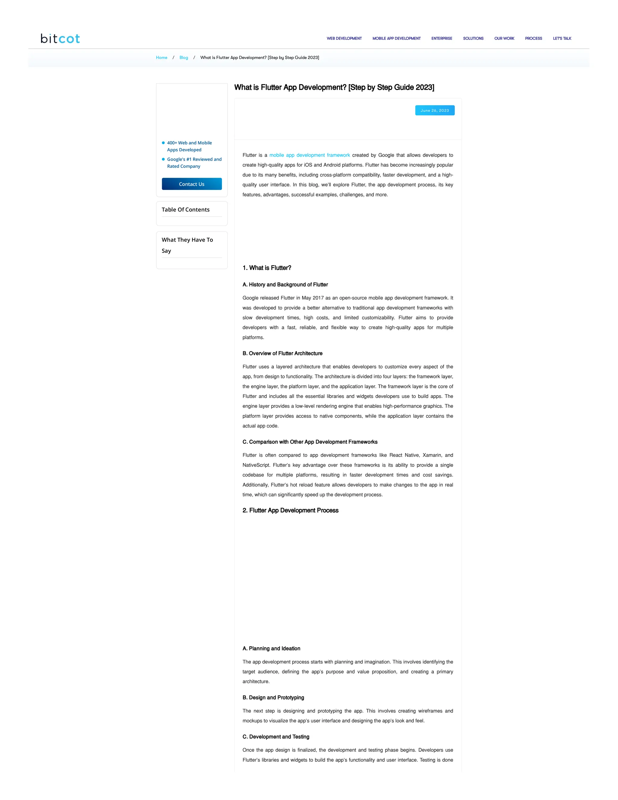 What is Flutter App Development [Step by Step Guide 2023] | PDF | Programming Languages | Computing