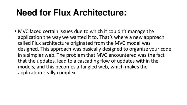 What is flux architecture in react | PPT