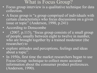 Focus Group Interview