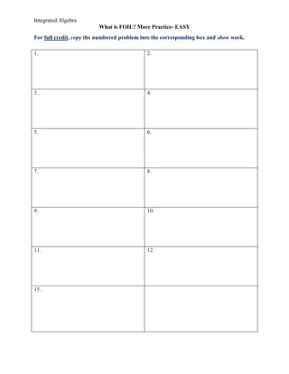 What is foiling explanations & practice | PDF