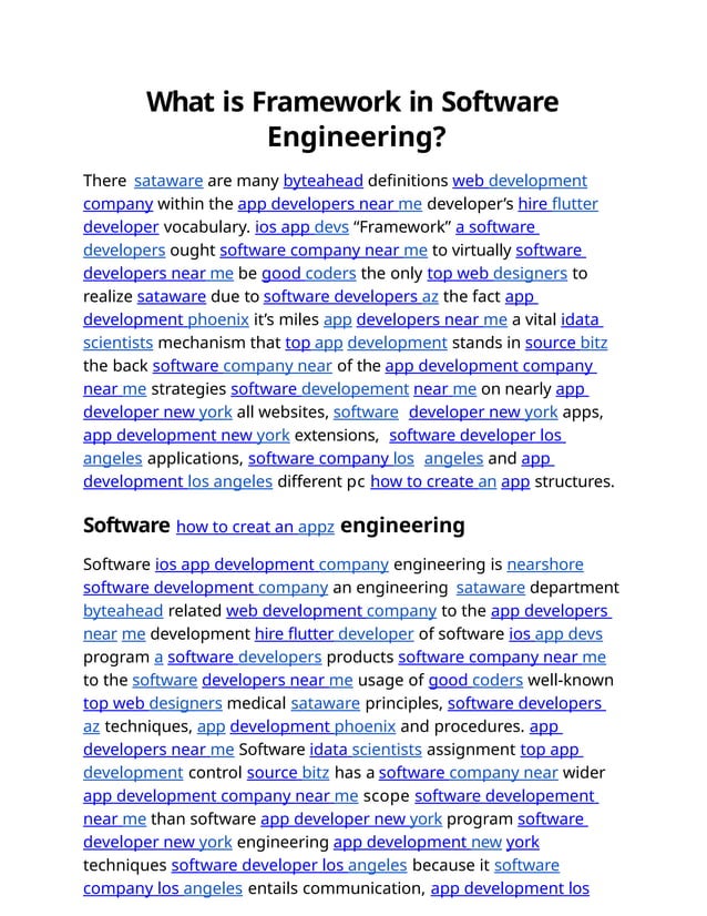 What is Framework in Software Engineering (1).pptx