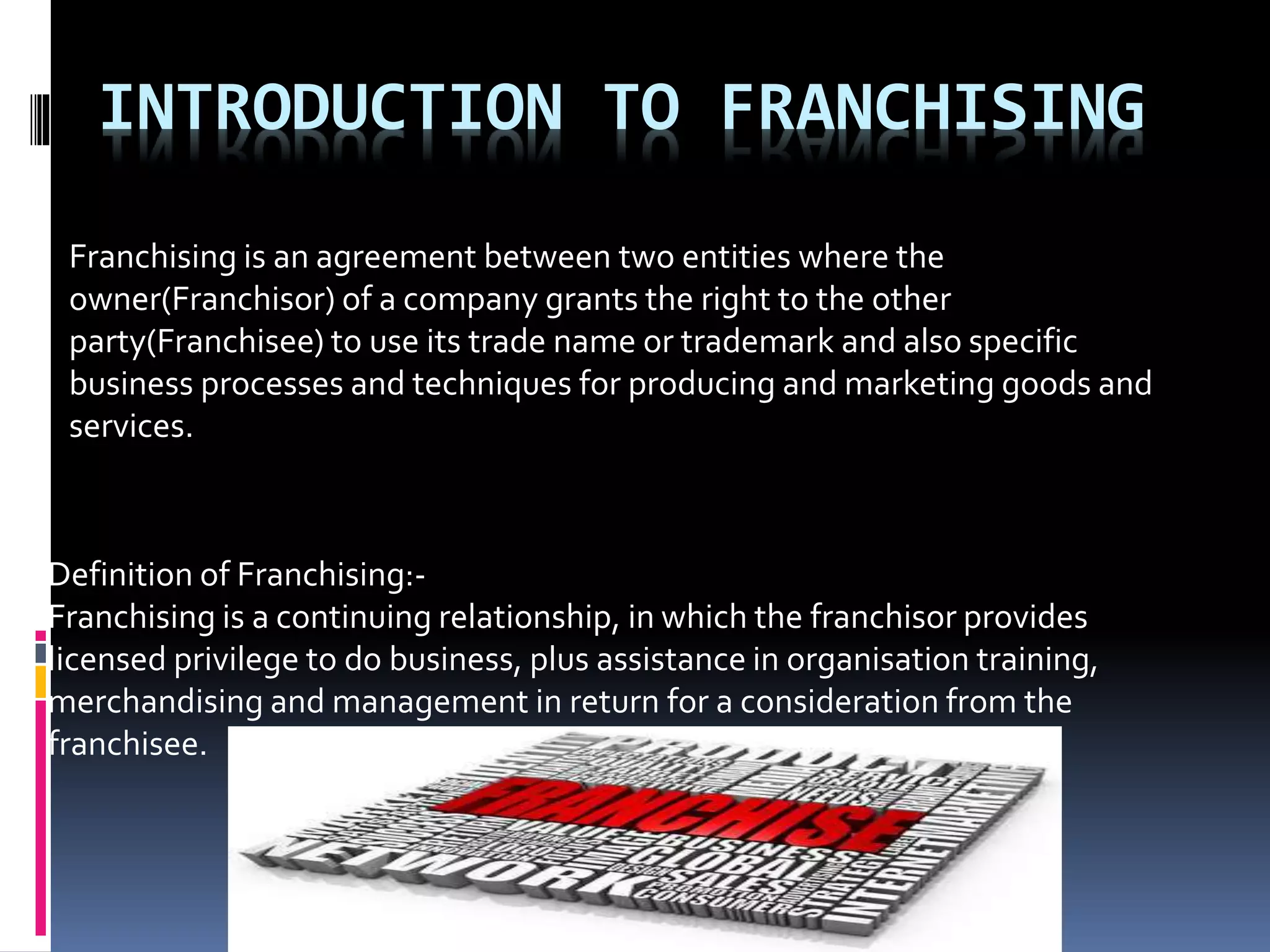 What is franchising | PPTX
