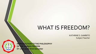 What is freedom | PPTX