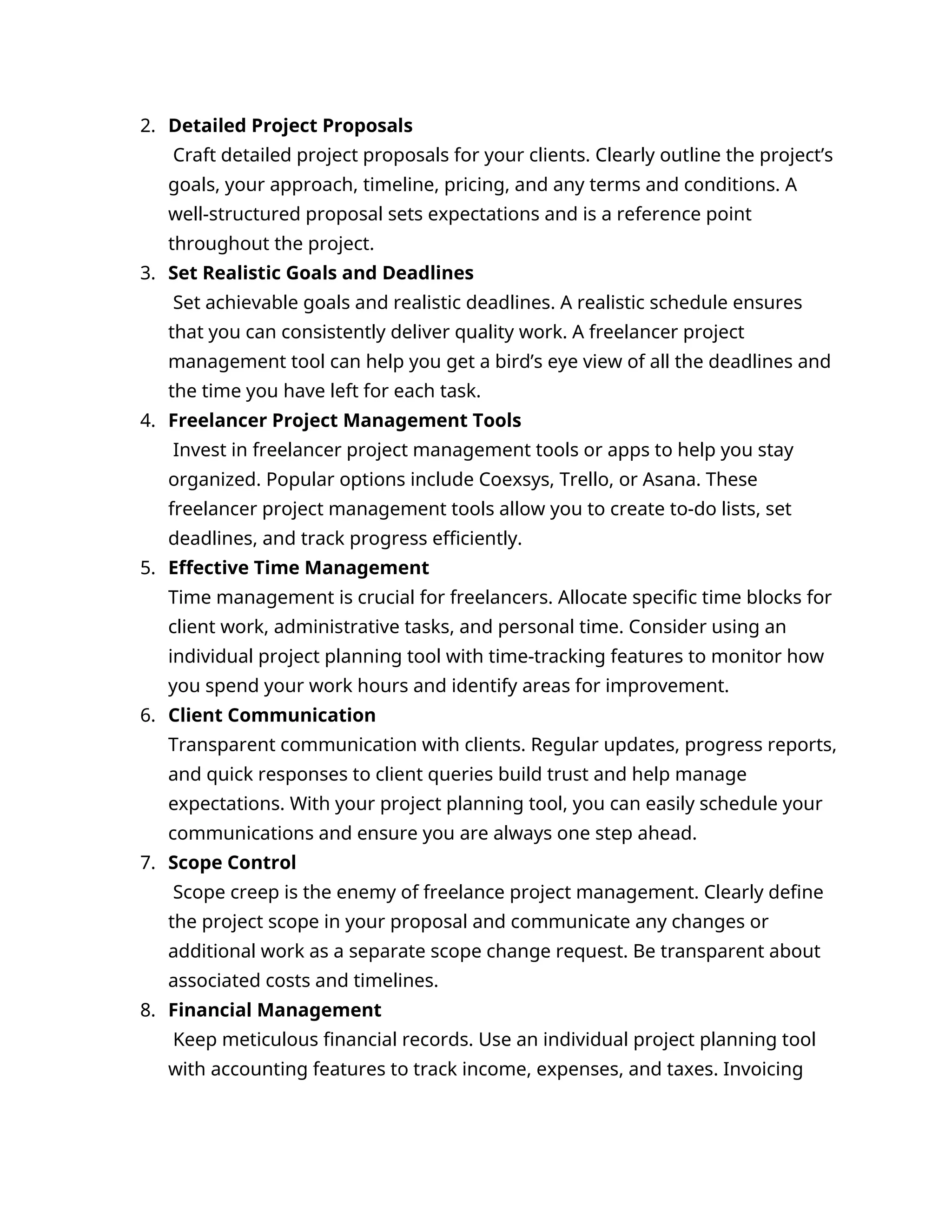 What Is Freelancer Project Managementdocx