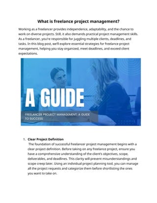 What is freelancer project management.docx
