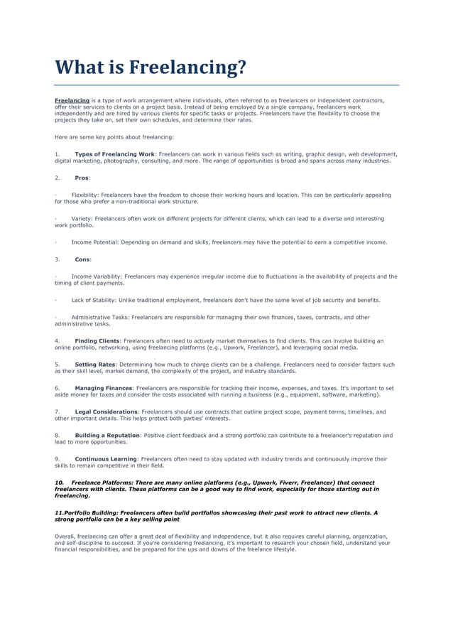 What is Freelancing.pdf
