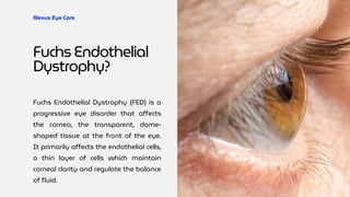 Understanding Fuchs Endothelial Dystrophy | PPT