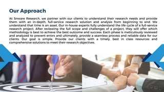 What is full service research - Snware Research Services Pvt Ltd | PPT
