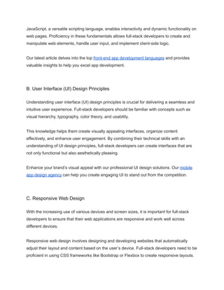 What is Full Stack Developer: Skills, Roles, and Responsibilities | PDF