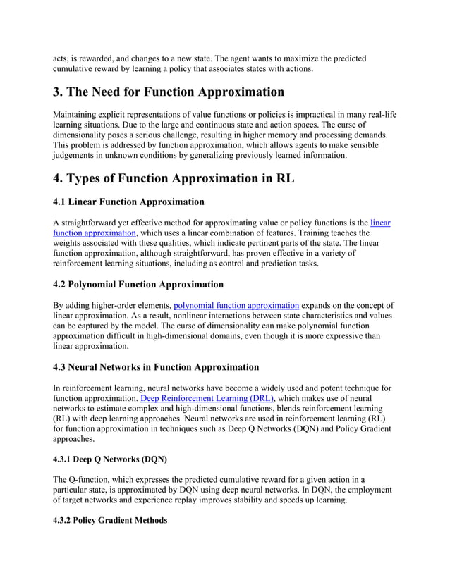 What is Function approximation in RL and its types.pdf