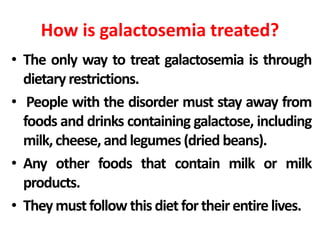 Galactosemia Diet