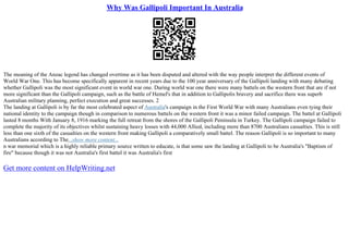 What Is Gallipoli A Military Failure | PDF