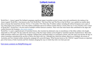 What Is Gallipoli A Military Failure | PDF