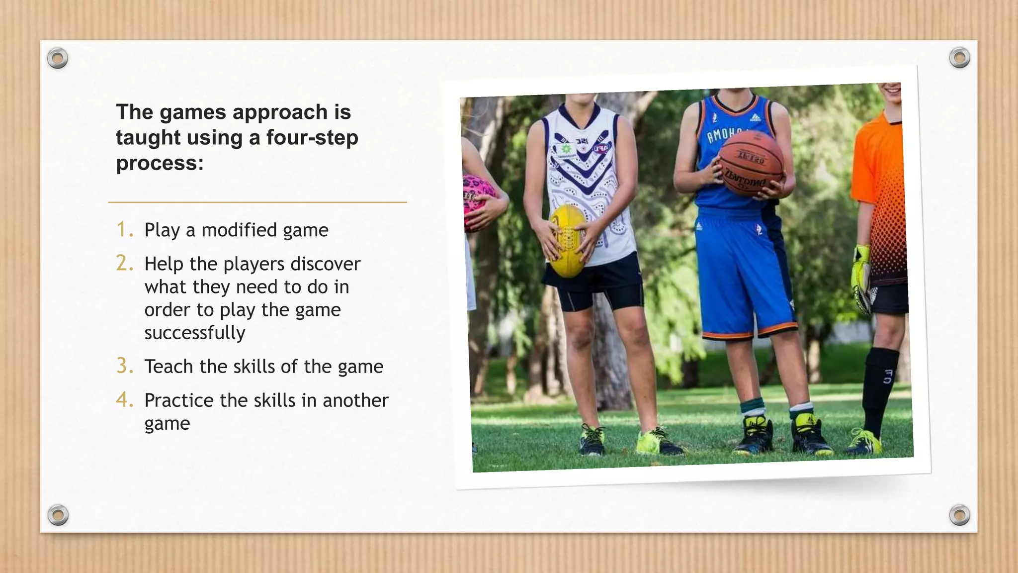 Game Sense approach in teaching Physical Education | PPT