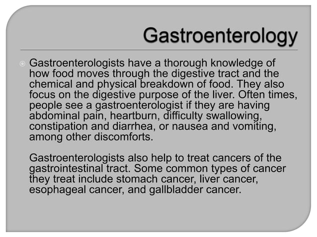 What is Gastroenterology? | PPT