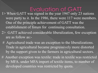 What is gatt | PPTX