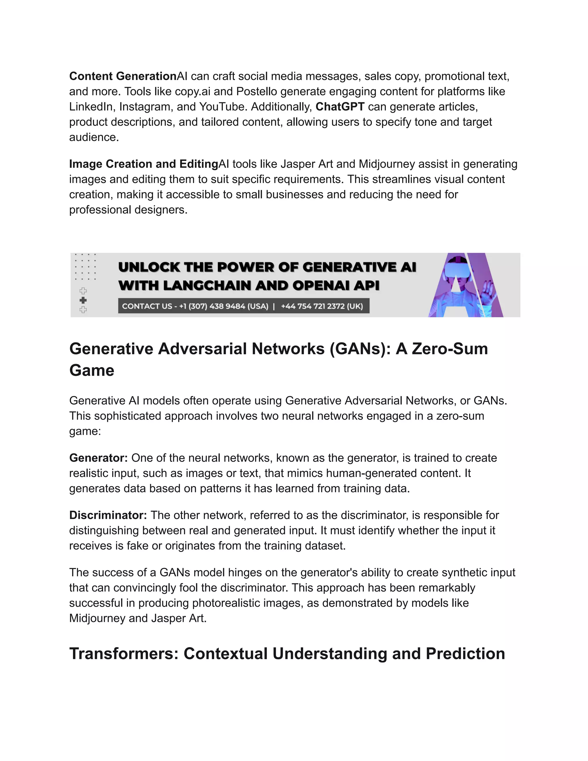 A comprehensive guide to unlock the power of generative AI | PDF