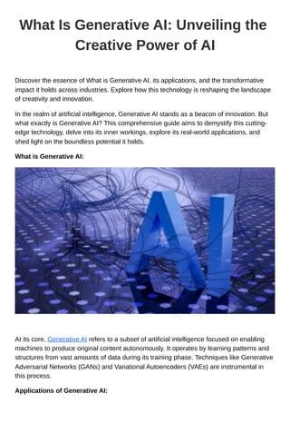 What Is Generative AI.pdf
