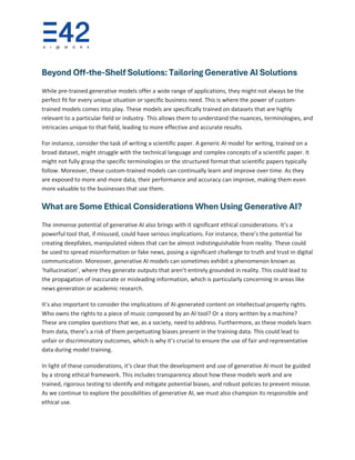 What is Generative AI and How does it works? | PDF