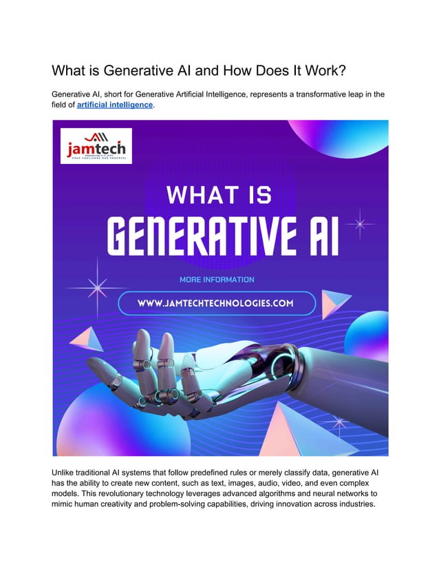 What is Generative AI and How Does It Work.pdf