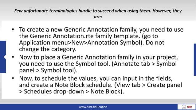 What is generic annotations in revit | PPTX