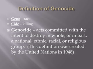 What is genocide | PPTX