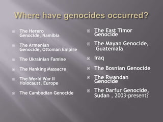 What is genocide | PPTX