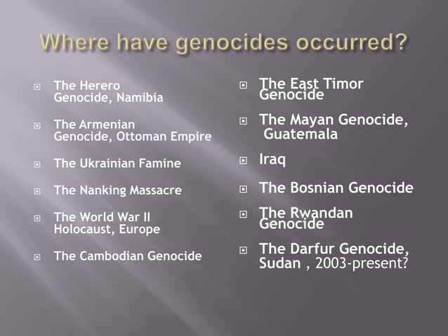 What is genocide | PPTX