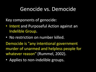 What is genocide ppt week 2 student | PPTX