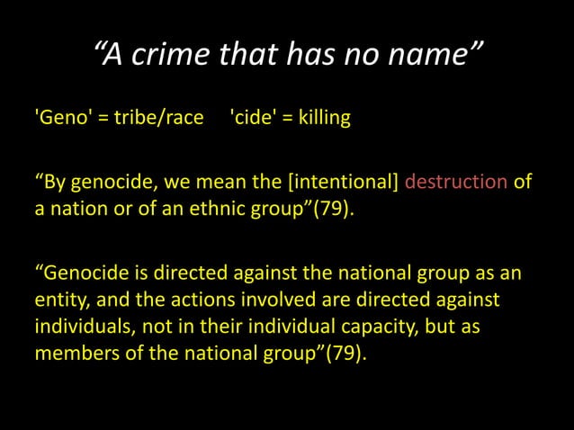 What is genocide ppt week 2 student | PPT