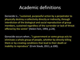 What is genocide ppt week 2 student | PPTX