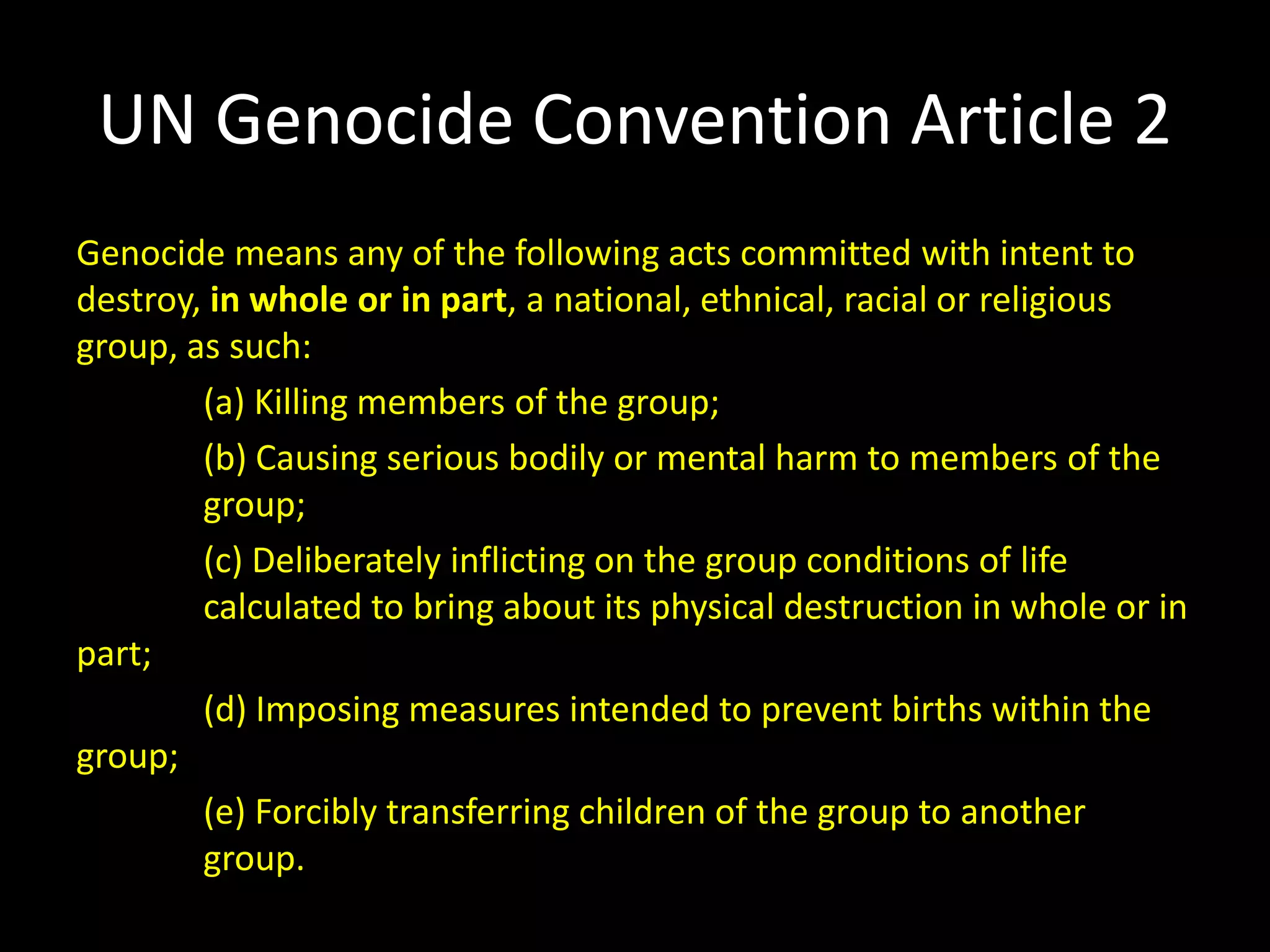 Tufts Genocide Presentation | PPTX