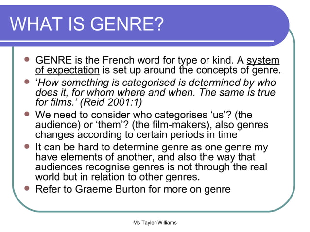 What Is Genre? | PPT | Documentary | Genres
