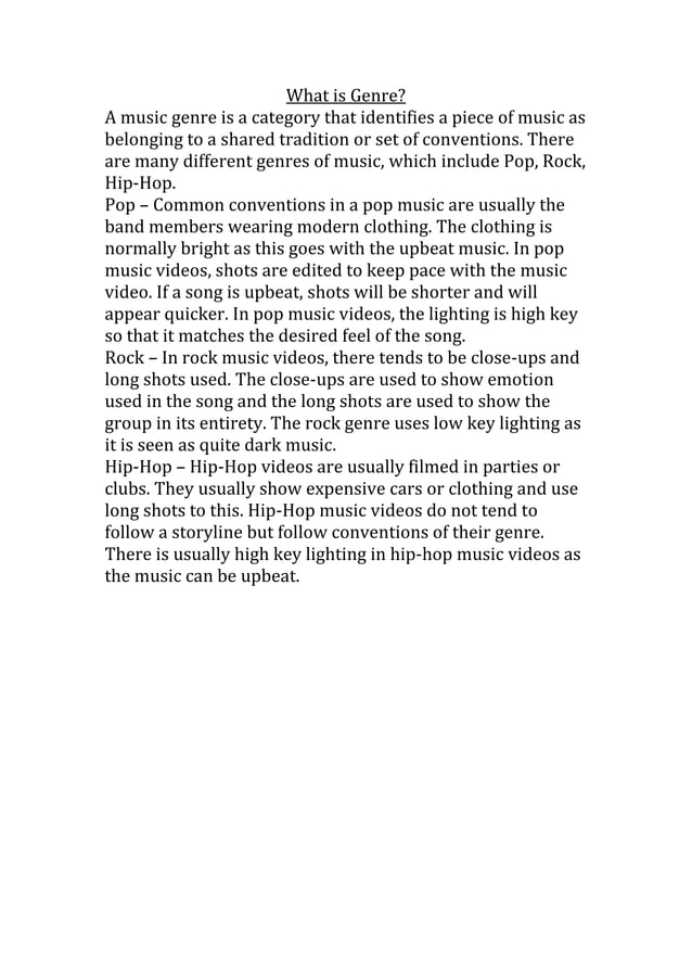 What is genre | DOCX