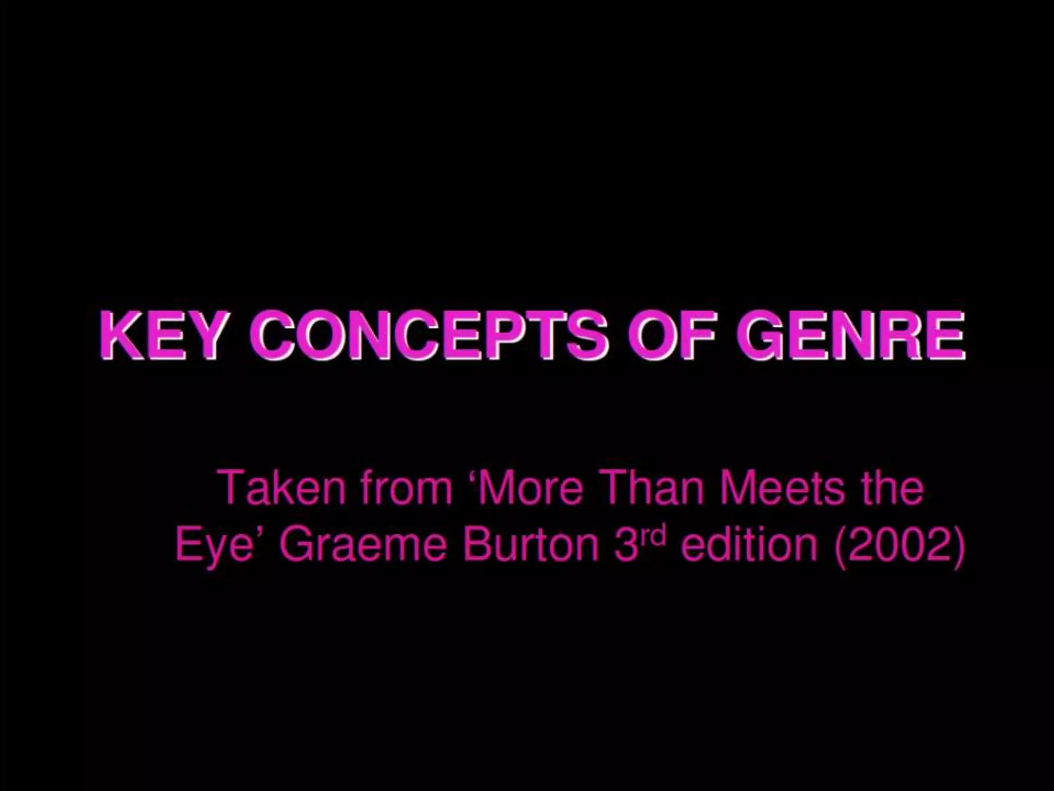 What is genre | PPT