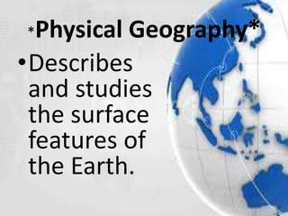 What is geography | PPTX