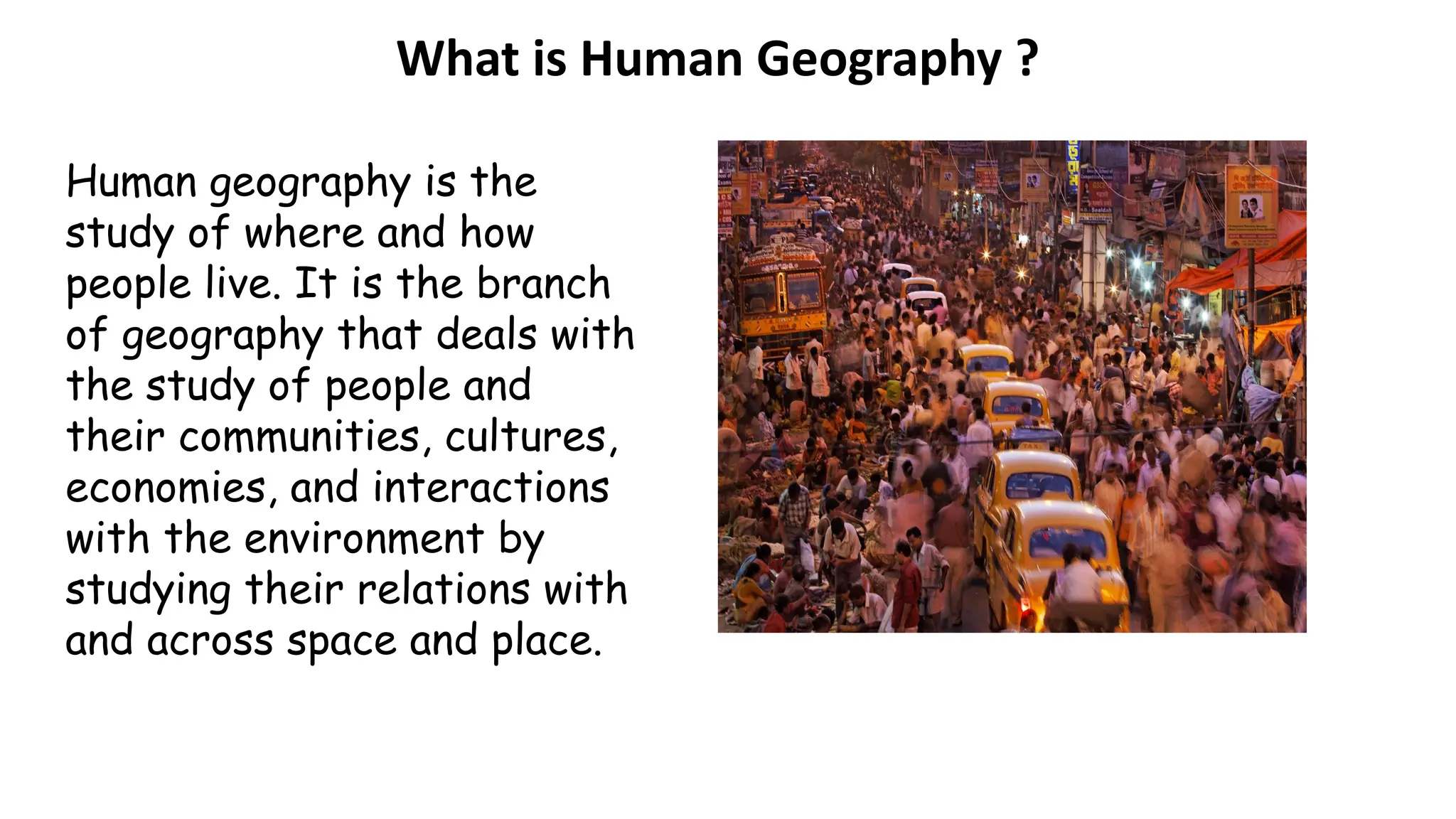 What is Geography and the types of geography - Physical, Human and ...