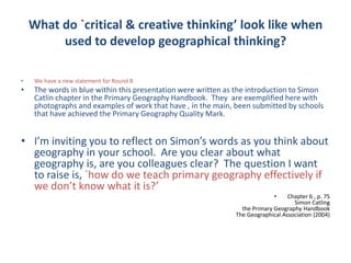 Geography is a key subject | PPT