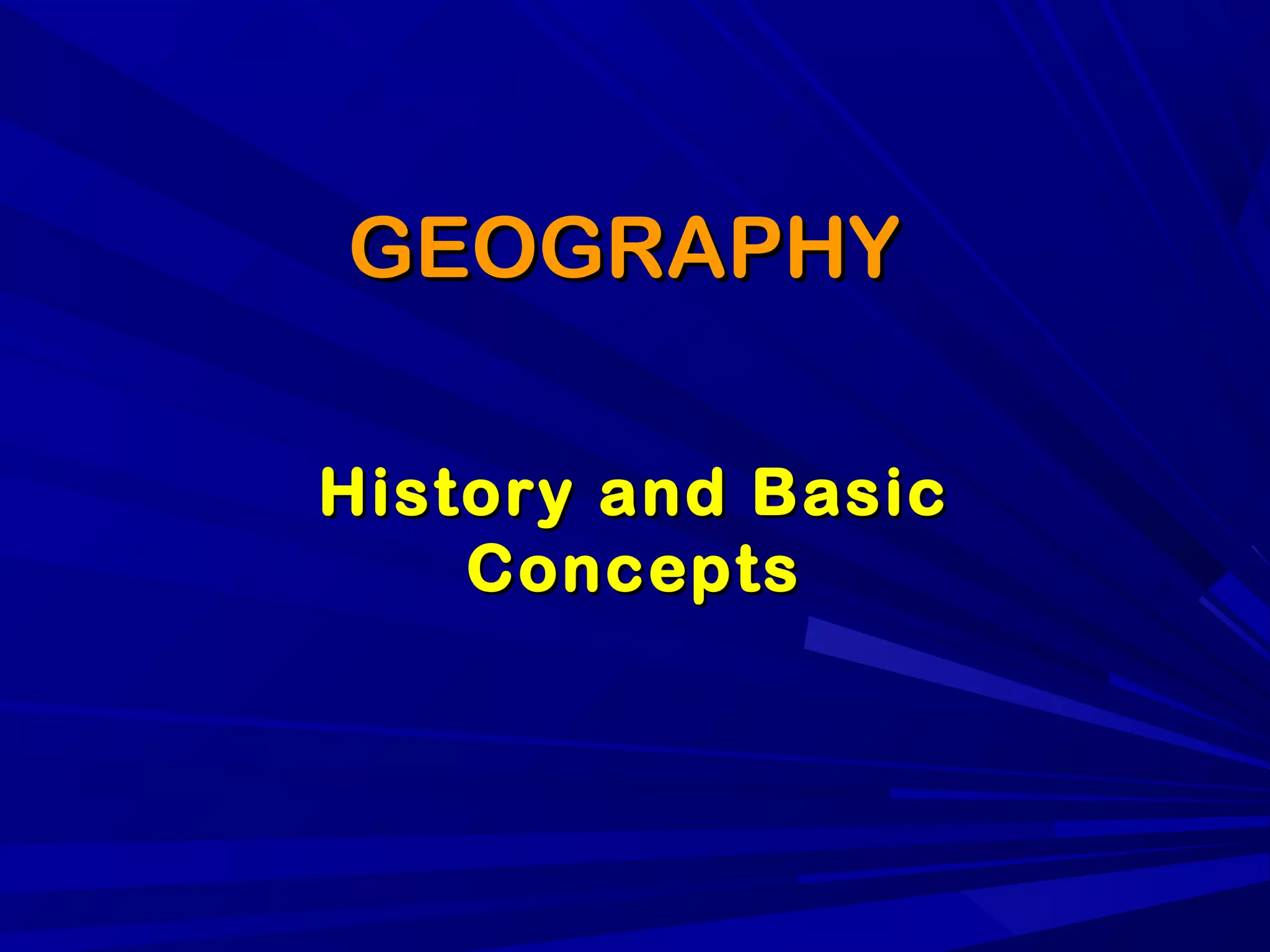 What is geography history | PPT