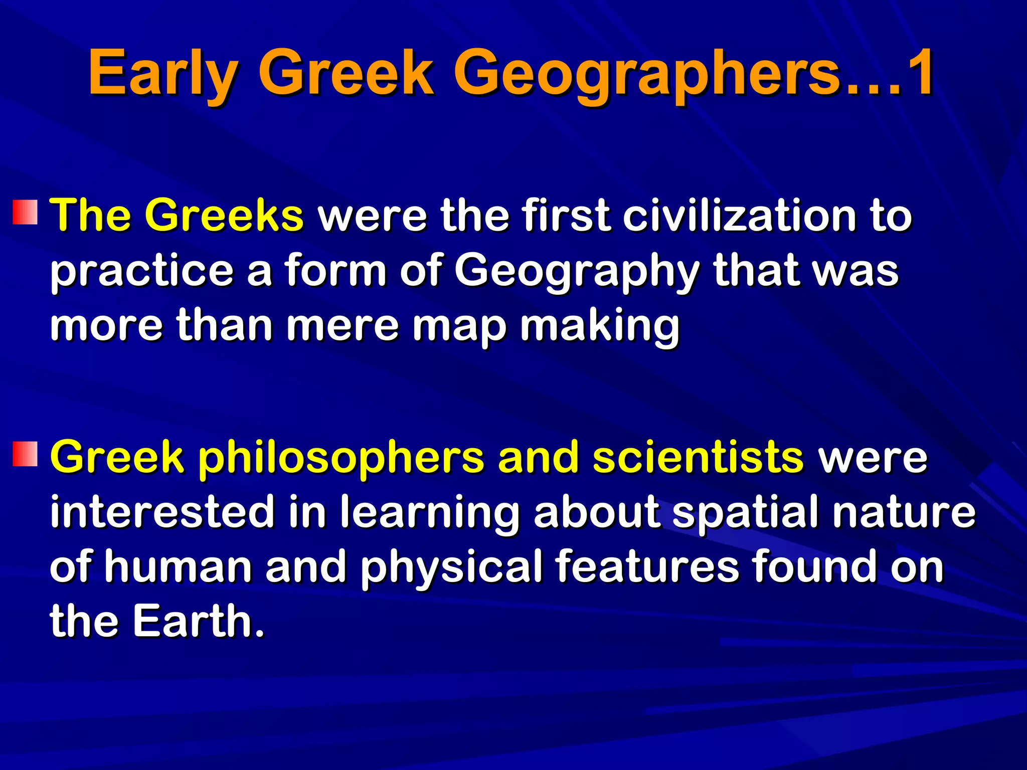 What is geography history | PPT