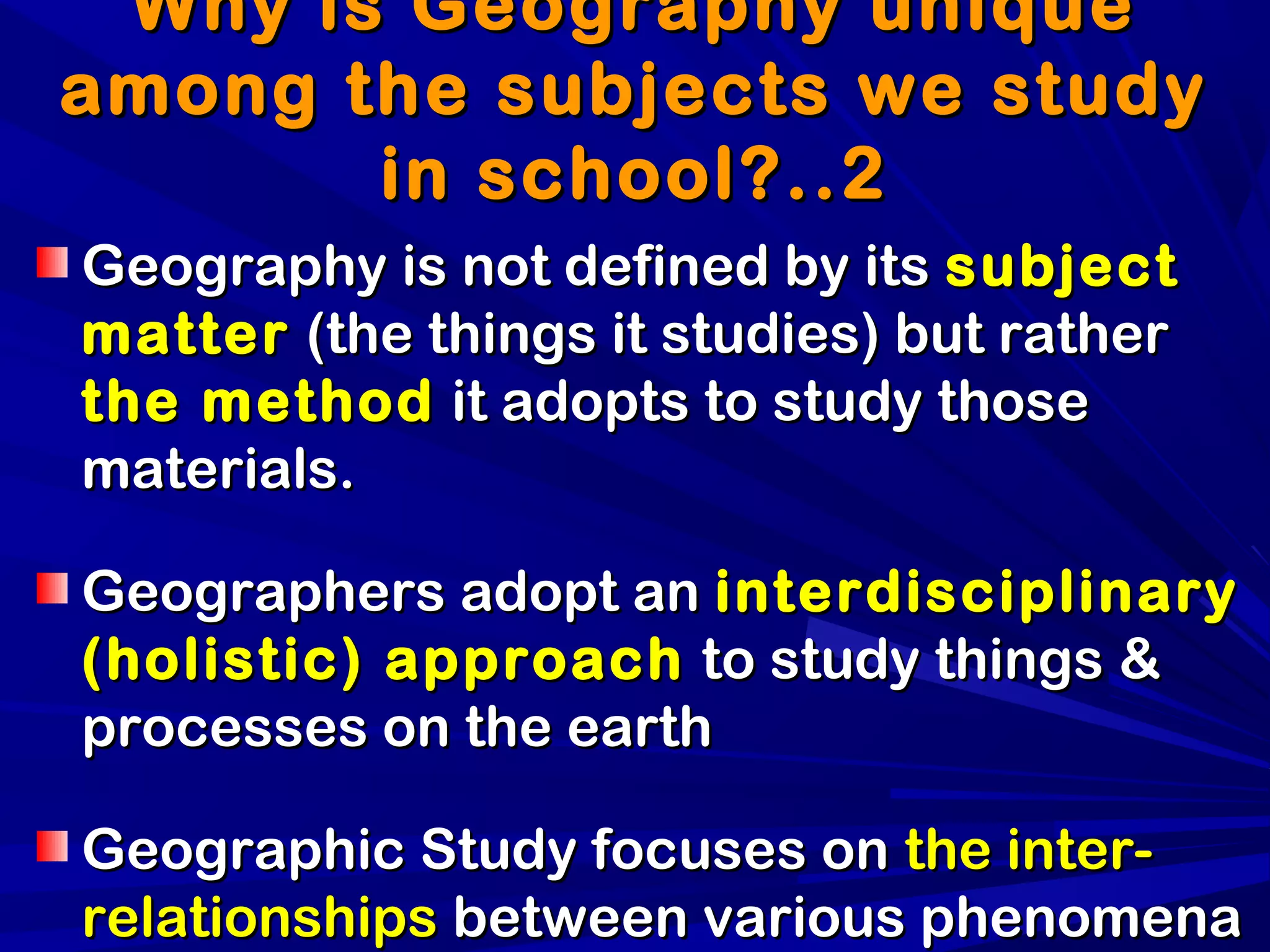 What is geography history | PPT