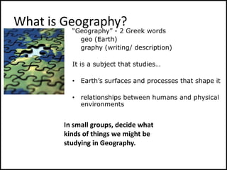 What is geography? | PPTX