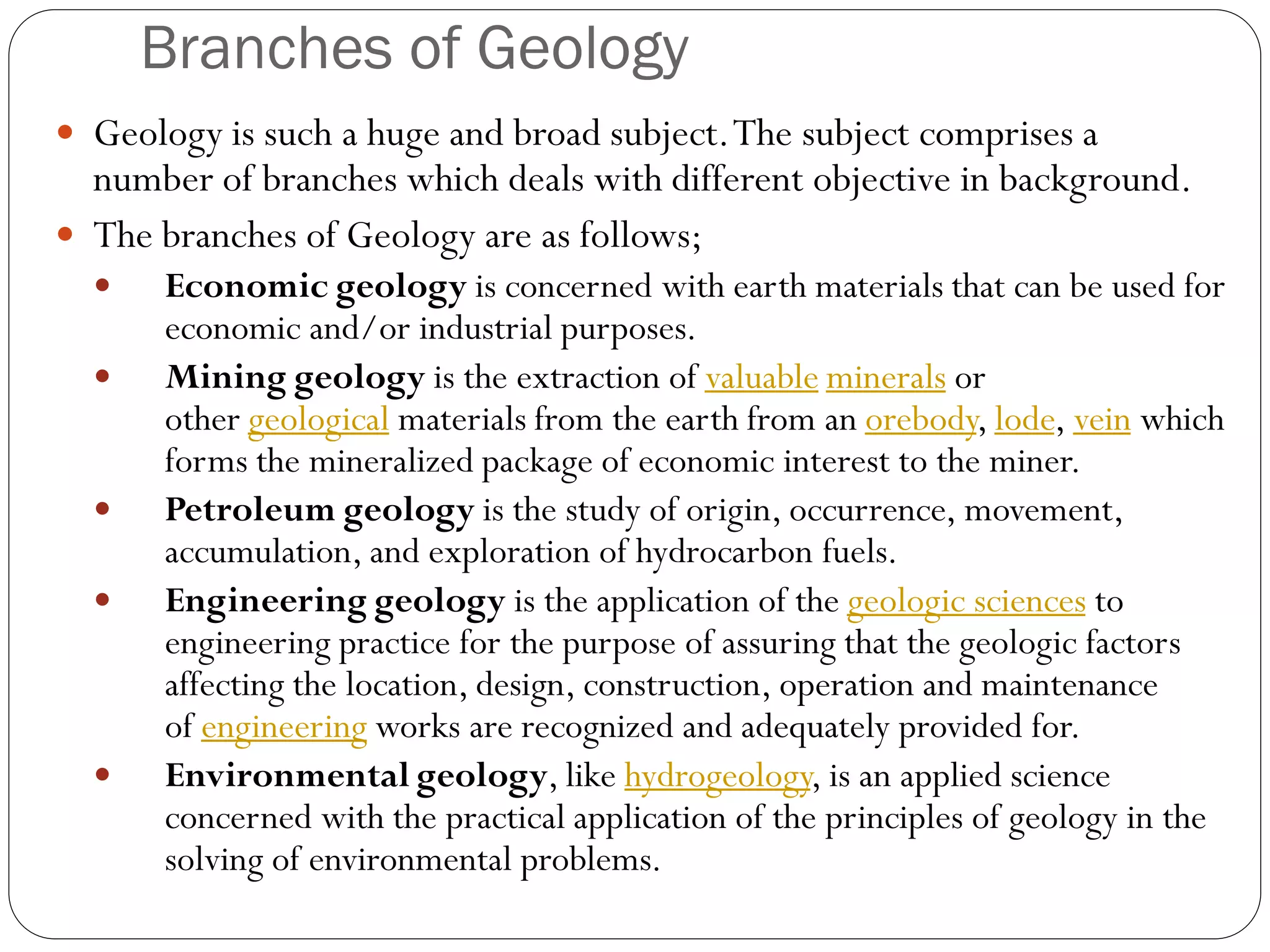 What is geology and scope of geology | PDF