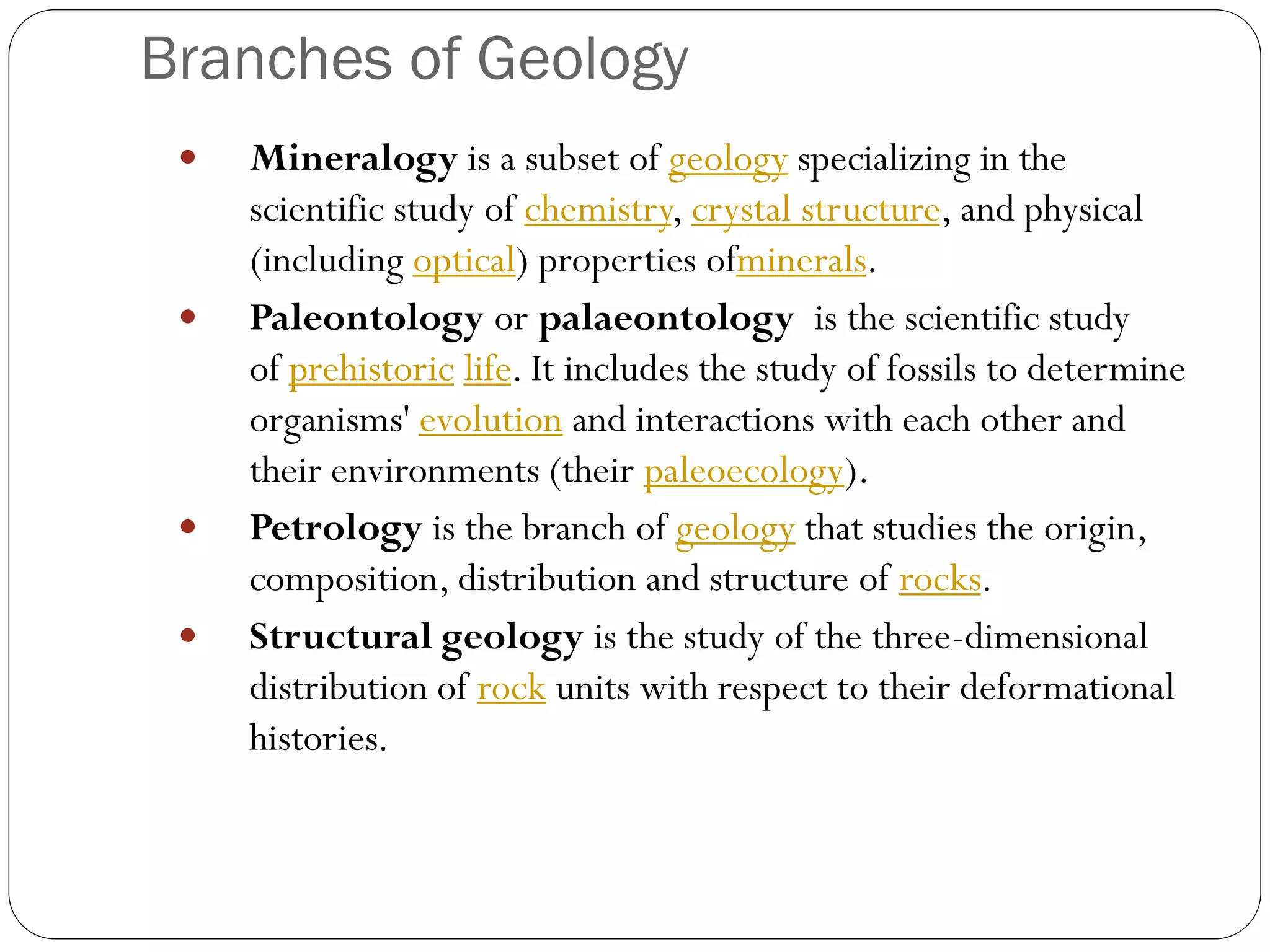 What is geology and scope of geology | PDF