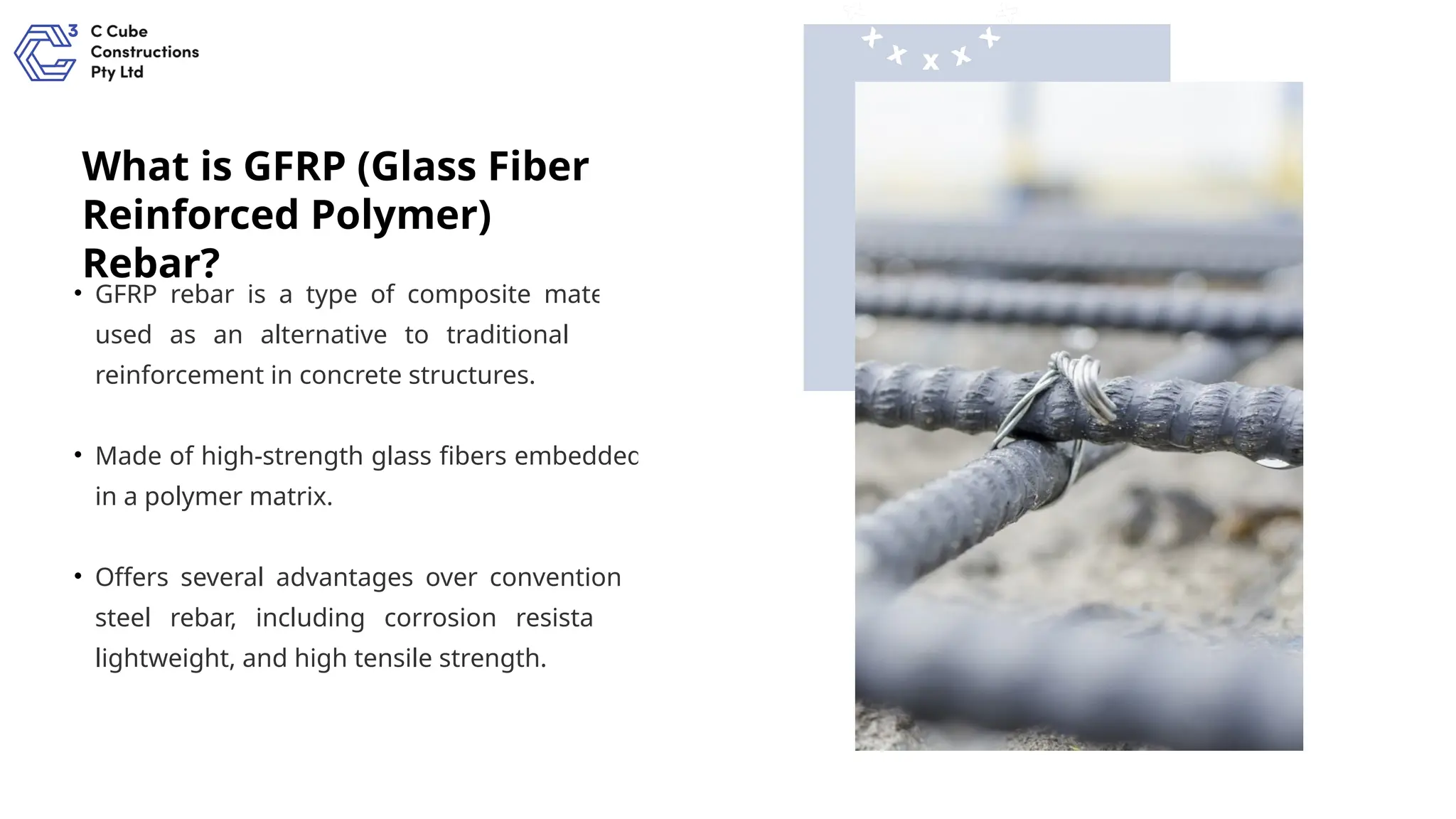What is GFRP (Glass Fiber Reinforced Polymer) Rebar.pptx