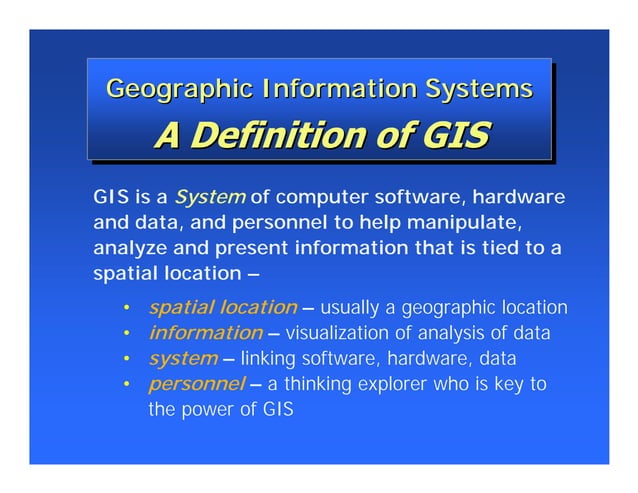 What is gis | PDF | Databases | Computer Software and Applications
