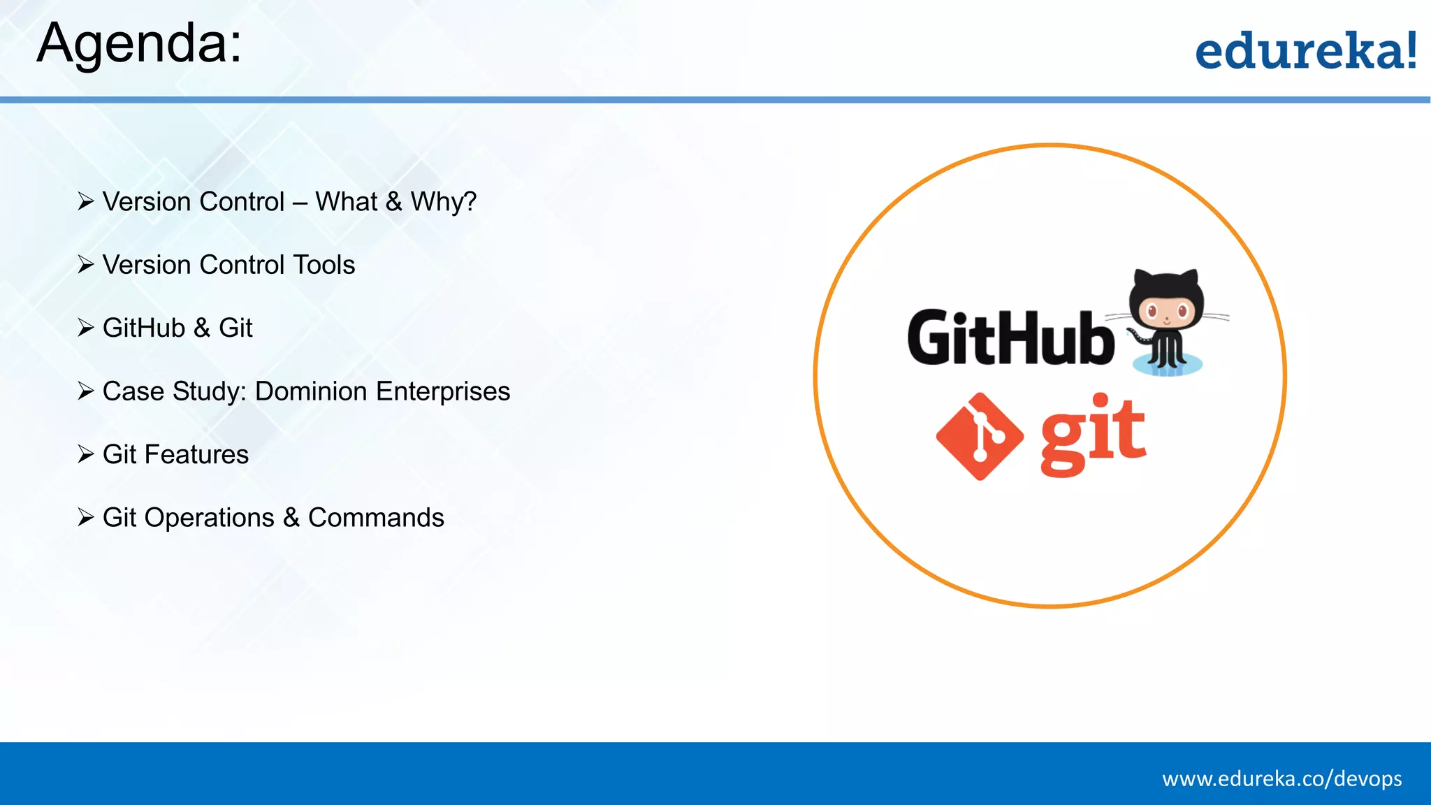 What Is Git What Is Github Git Tutorial Github Tutorial Devops Tutorial Edureka Ppt