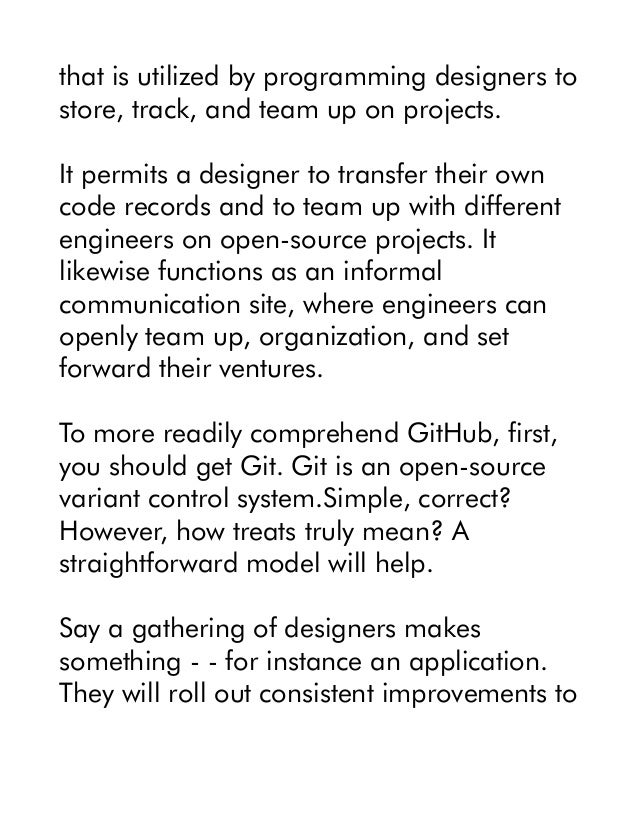 What Is Github Pdf